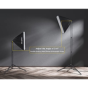 RALENO Photography Lighting Kit, 8.5 x 10ft Backdrop Stand with Green Screen, 5 x 85W CFL 5500K Light Bulb with Umbrellas for Product, Portrait and Video Shoot Photography
