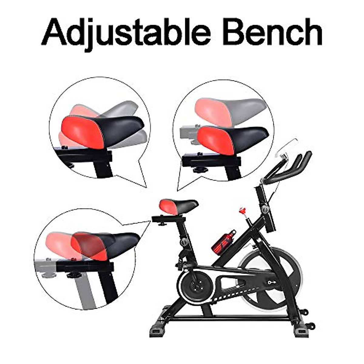 Hstore Bike Ultra-Quiet Exercise Bike, Indoor Fitness Bicycle Health Exercise Bike Home Bicycle Fitness Equipment