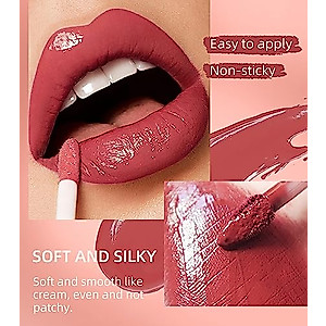 MAEPEOR All In One Lip Kit 3 In 1 Smooth Lipliner Lipgloss and Lipstick Set with Matte Velvet Liquid Lipstick Hydrating Moisturizing Lip Gloss and Creamy Lip Liner (Kit 12, Black Magic)