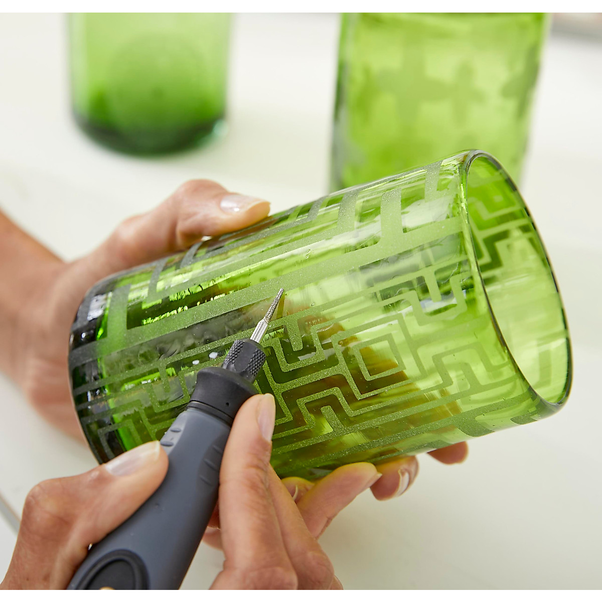 Dremel Flex Shaft Rotary Tool Attachment with Comfort Grip and 36” Long Cable - Engraver, Polisher, and Mini Sander- Ideal for Detail Metal Engraving, Wood Carving, and Jewelry Polishing , 225-02 , Grey