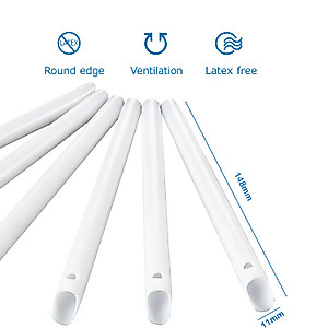JMU 100Pcs Dental HVE Suction Tips, Dental Evacuation Tips, High Volume Evacuator Tips, Disposable Vented Evacuation Aspirator Tips