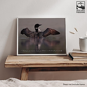 Common Loon Motivational Inspirational Poster Art Print Reproduction 11x14 Call Wall Decor Pictures