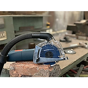 KIPSTAL Cutting Dust Shroud for Angle Grinder 4-1/2-Inch to 5-Inch and Cutting Wheel Diamond Saw Blade 5-Inch X 1 PCS