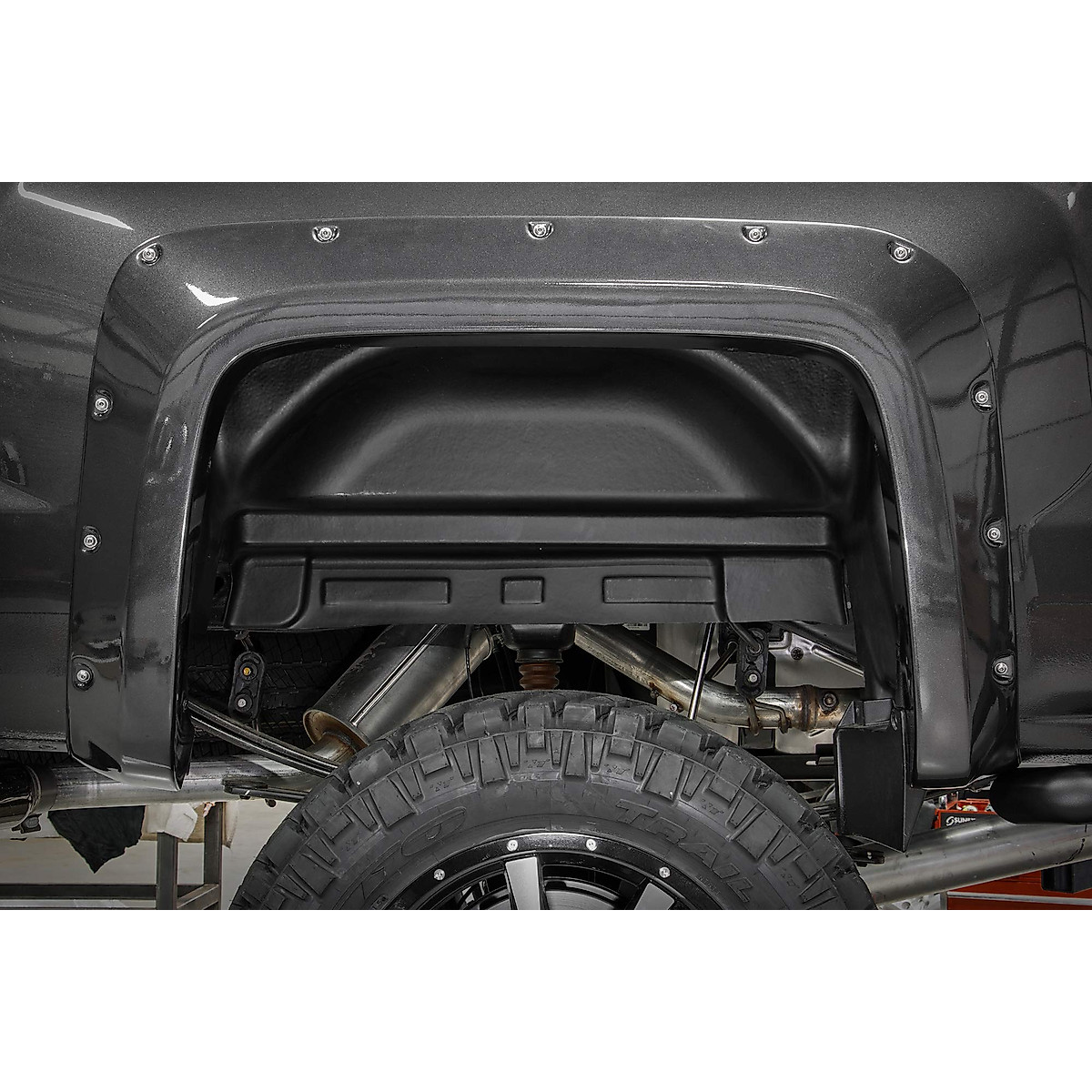 Rough Country Rear Wheel Well Liners for 1999-2006 Chevy Silverado - 4299 Black
