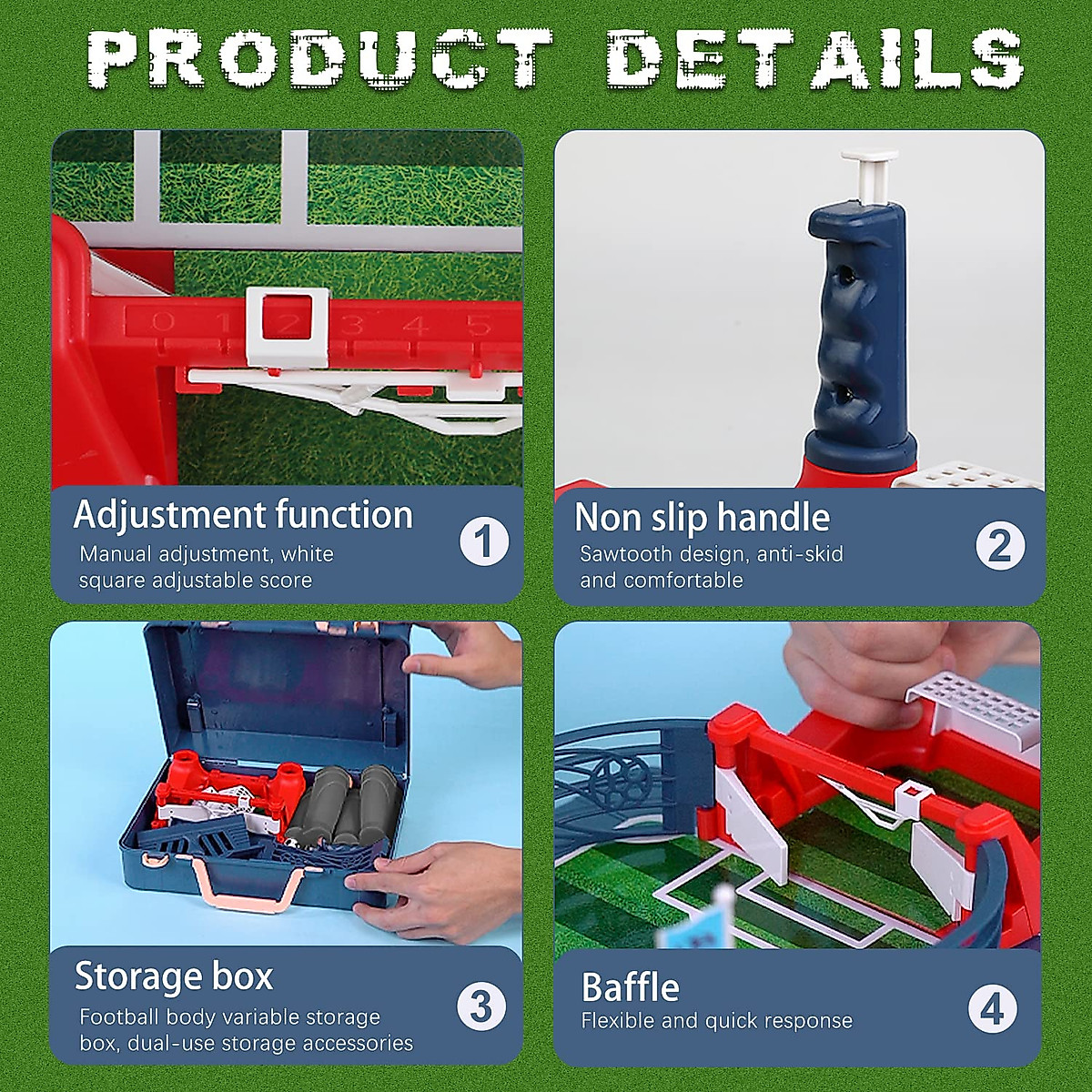 Football Table Interactive Game Soccer Games Table Foosball Table for Boy Adults Kids Family Game Night Fun Mini Foosball Indoor Outdoor Party Games Toys Gifts