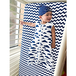 Pack n Play Sheets – Pack and Play Sheets 4 Pack – 100% Super Soft Jersey Knit Cotton Playard Mattress Sheets – Portable Playpen Sheet – Fitted Play Yard Mini Crib Sheets for Boy & Girl (24 x 38 x 5)