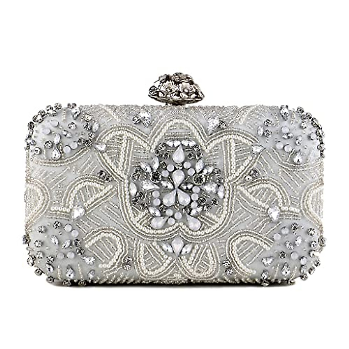 Diamante Crystal Prom Cocktail Party Wedding Engagement Evening Bag Purse Clutch Pouch