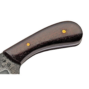Szco Supplies 6" Hand Forged Blacksmith Style Skinning Knife with Leather Sheath 203423 Brown