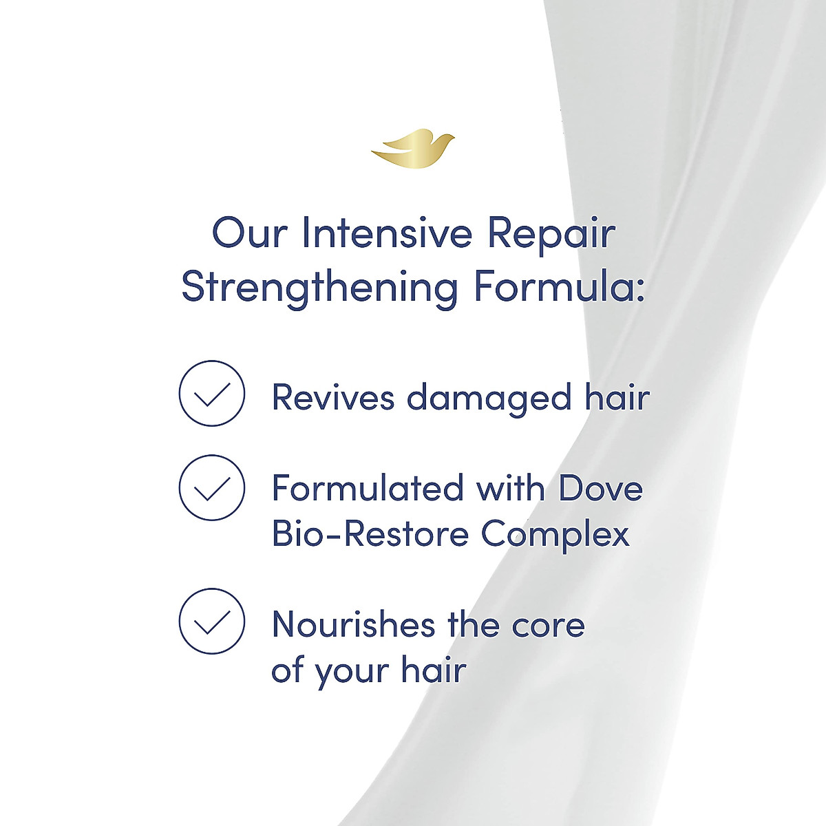 Dove Nutritive Solutions Strengthening Conditioner Intensive Repair 4 Count for Damaged Hair Deep Conditioner with Keratin Actives 20.4 oz