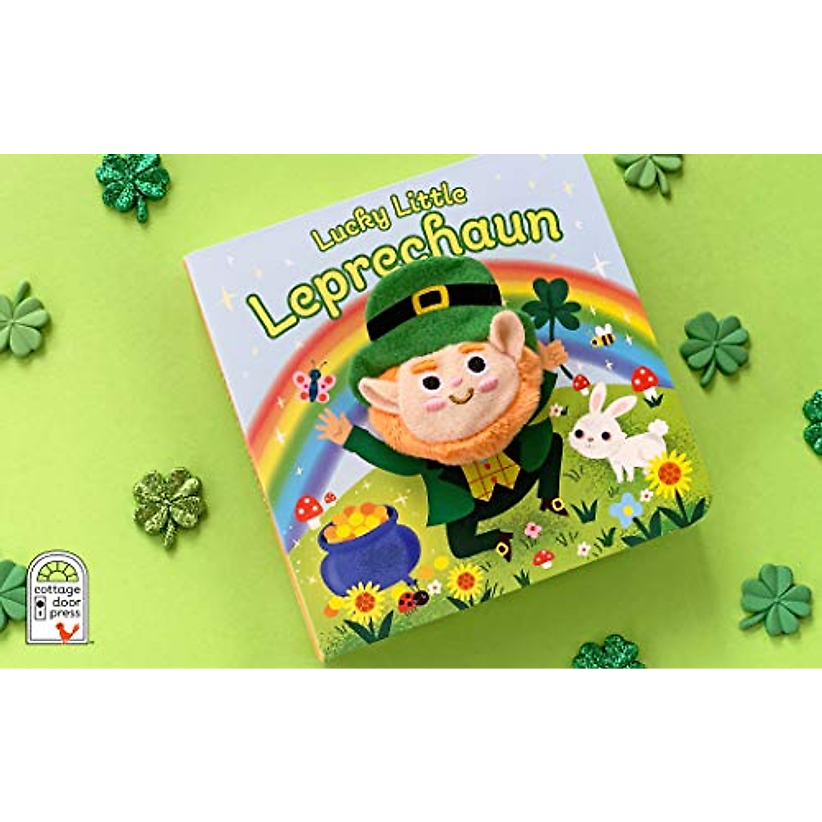 Happy Leprechaun Finger Puppet Plush St. Patrick's Day Board Book Ages 0-4 (Finger Puppet Board Book)