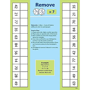 Didax Educational Resources Dice Games for Multiplication Mastery Medium