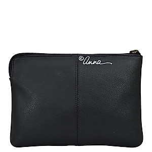 Anna by Anuschka Wristlet Clutch, Butterfly Black