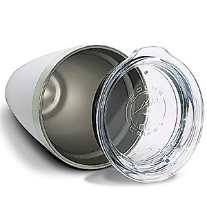 LaserGram 20oz Vacuum Insulated Tumbler Mug, Dachshund Dog, Personalized Engraving Included (White)