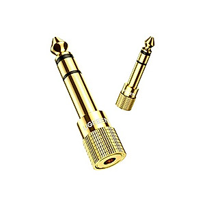 UGREEN 6.35mm 1/4 Male to 3.5mm 1/8 Female Stereo Headphone Adapter Audio Jack Plug Gold Plated for Speaker Headphone Guitar Digital Piano Amp, 2 Pack