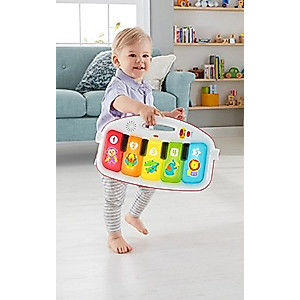 Fisher-Price Baby Gym & Activity Mat, Deluxe Kick & Play Piano Gym with Musical Toys, Lights & Smart Stages Learning