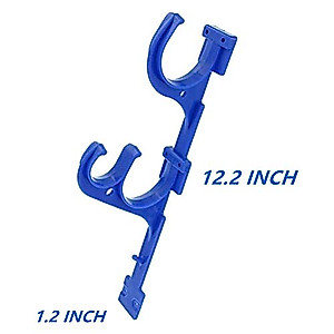 Swim Pool Pole Hanger, Swimming Pool Hooks Holder with Screws Plastic Hook for Telescopic Poles Skimmers Vacuum Hose Nets Brushes Support Hangers Garden Tools Accessories