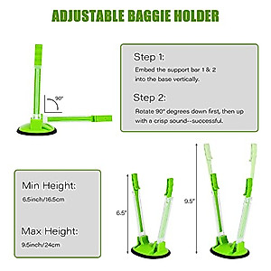 GIAKAN Ziplock Bag Storage Organizer for Drawer, 5 Pack Bamboo Food Baggy Storage Organizer Individual & Baggy Rack Holder for Gallon, Quart, Sandwich, Snack Bags