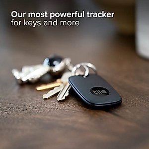 Tile Pro 1-Pack. Powerful Bluetooth Tracker, Keys Finder and Item Locator for Keys, Bags, and More; Up to 400 ft Range. Water-Resistant. Phone Finder. iOS and Android Compatible.