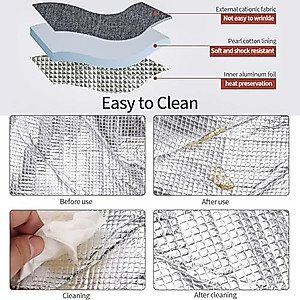 Lunch Bag Insulated, Lunch Box Bag, Reusable Lunch Tote Bag, Lunch Box Container Bag Insulated for Women, Men, Work, Office, Travel -Black