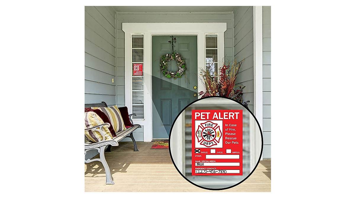 Pet Alert Safety Rescue Sticker for Emergencies