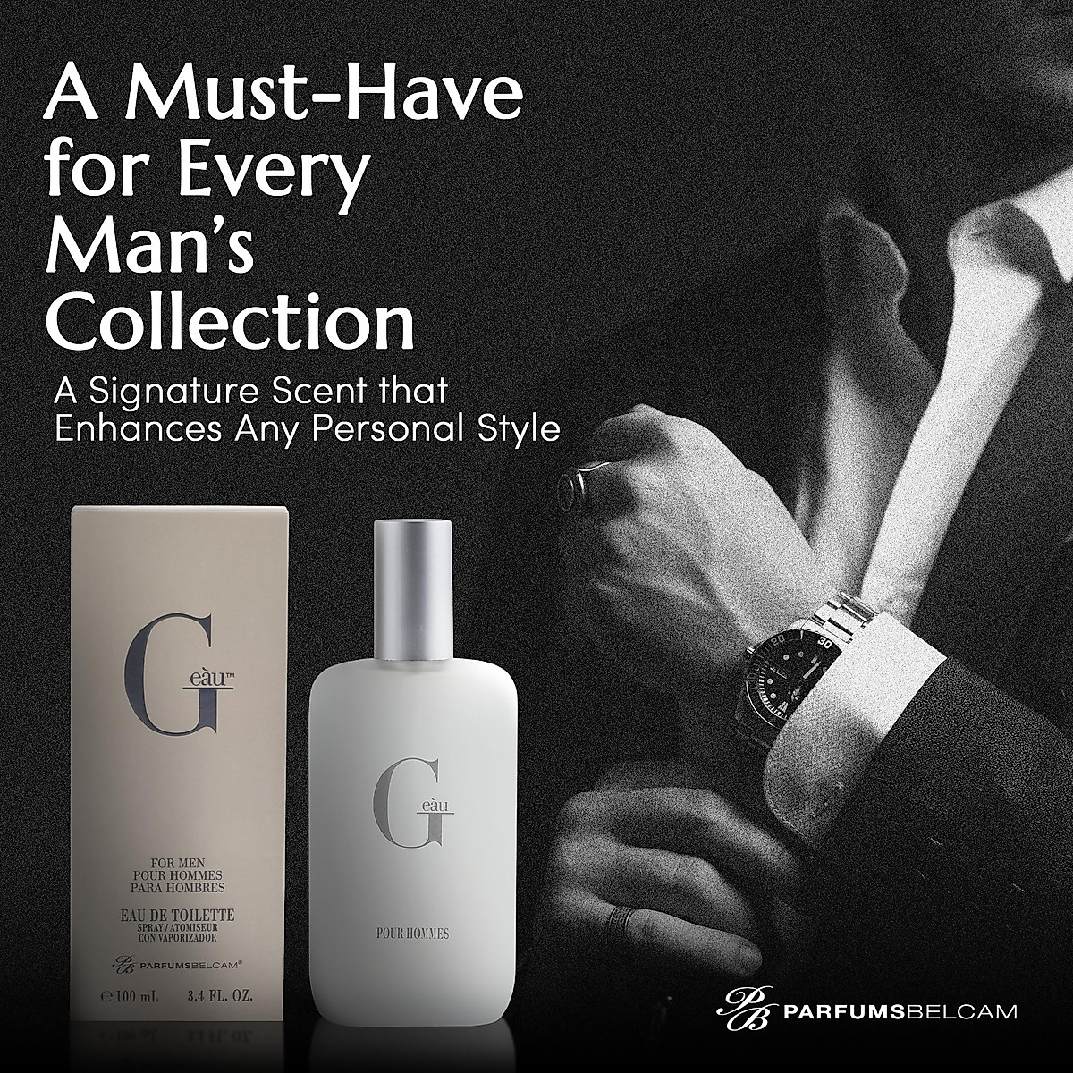 PB ParfumsBelcam G Eau, Our Version of Acqua Di Gio, Eau de Toilette Spray, 3.4 Fl Oz (F97090A)