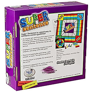 Learning Advantage 6006 Super Sentence Game, Grade: 2 to 4, 9" Height, 2.5" Width, 8.5" Length