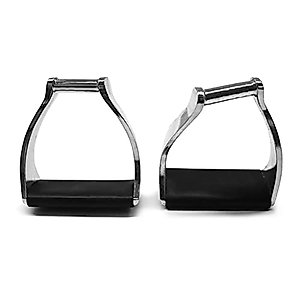 N/A 1 Pair Equestrian Equipment Saddle Accessories Aluminium Alloy Western Stirrups Riding (Color : As Shown, Size : One Size)