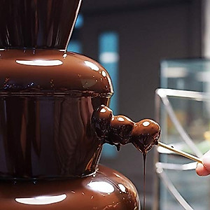 Micnaron 32 Ounce Chocolate 304 stainless Steel Chocolate Pro Fountain.2 lb Capacity Chocolate Fondue Fountain,4 Tiers Electric Chocolate Fountain for Party