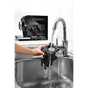 Delonghi super-automatic espresso coffee machine with an adjustable grinder, double boiler, milk frothermaker for brewing espresso, cappuccino, latte, macchiato & Flat white. ECAM44660B Eletta, 1 liters