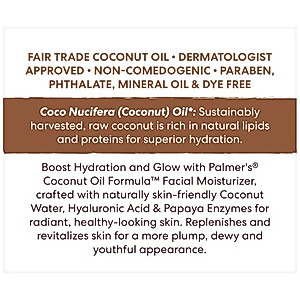 Palmer’s Coconut Oil Formula Coconut Water Face Moisturizer, 1.7 Ounce Jar