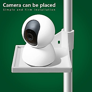 4 PCS Grow Tent Corner Shelf,16 mm Grow Tent Accessories,White Grow Tent Shelves for Place The Hygrometer Camera and Planting Equipment (3.46 x 3.46 in for 16mm Grow Tent Poles)