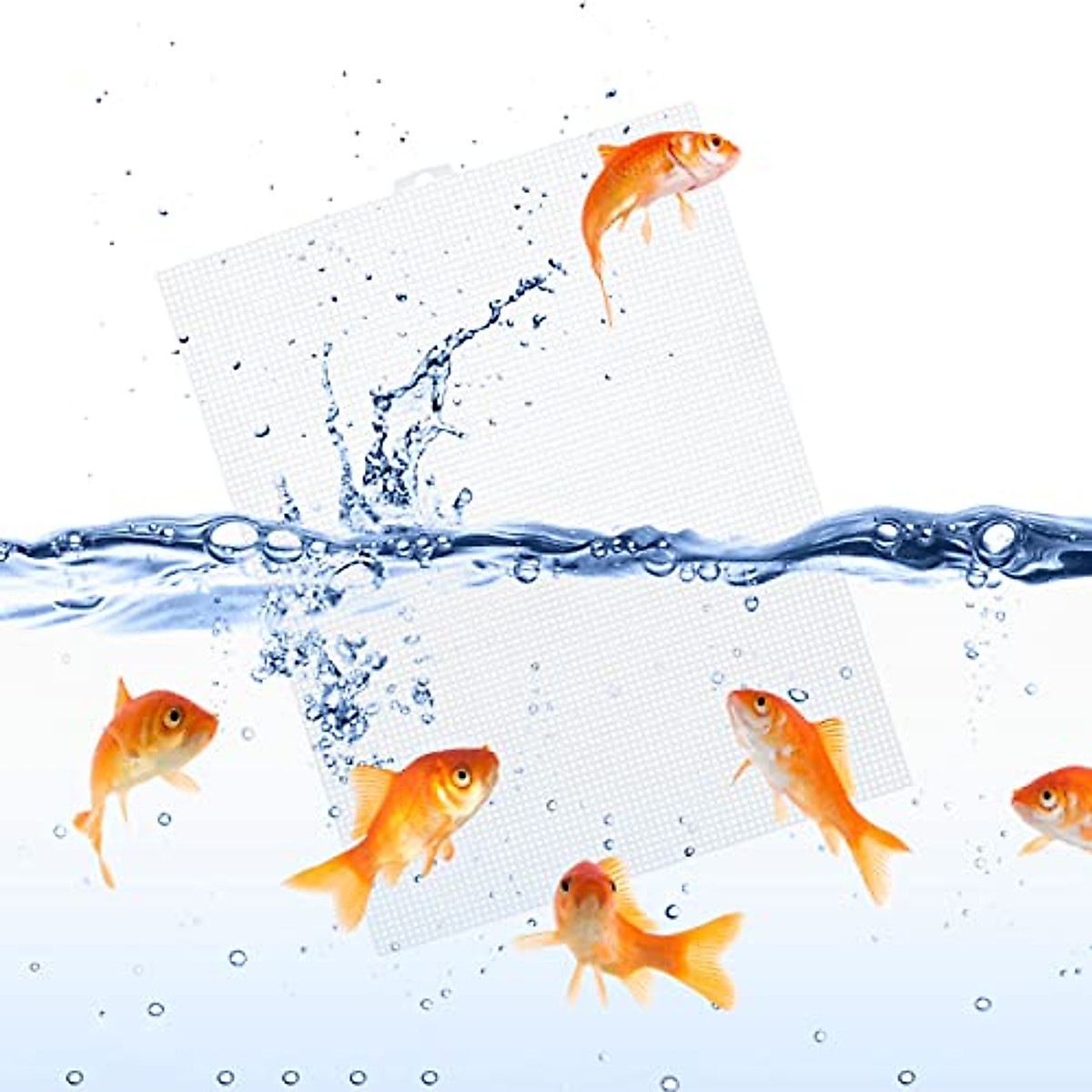 2 Pack Fish Tank Divider, Plastic Grid Cuttable Grid Plate Fish Separator with 12 Suction Cups DIY Designed Clear Easy to Bent 10 * 13in