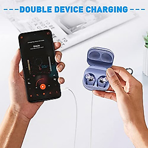 SlaBao Galaxy S22 Battery Case 4800mAh, Kickstand & Dual Device Charging Case, Rechargeable Backup Charger Case for Samsung Galaxy S22 5g(6.1") Black