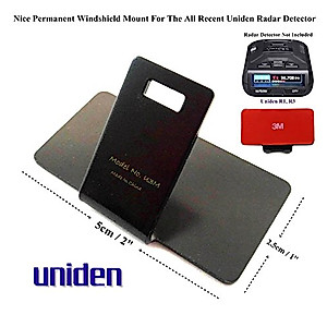 U3M Improved Permanent Windshield Mount for Many Uniden Radar Detectors