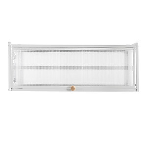 ETKEGHIP Wall Cabinet, Wall Mounted Storage Cabinet for Balcony Kitchen, Living Room Bedroom Storage Cabinet Flip-Up Door Wall-Mounted Locker, 33.5" W x 12" H x 11" D (White)