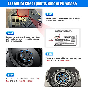 Revorit Blender Replacement Parts for Ninja, 2 24oz Cups with To-Go Lids, 7 Fins Extractor Blade, for Nutri Ninja Auto iQ BN801 BL480-30 BL640-30 BL642-30 NN100-30 BL2012 (2 Pack)