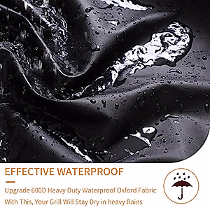 Jiesuo Cover for Large Big Green Egg, Grill Accessories for Large Big Green Egg, Heavy Duty Waterproof Grill Cover