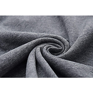 VANCOOG Men's Casual Sport Shorts, Loose Fit and Elastic Waist Workout Training Pants-Grey-XXL