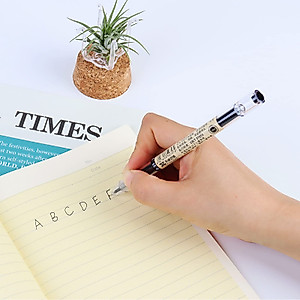 PurpleWillow Black Gel Ink Pen, Ultra Fine Point 0.35mm,Gel Pens,(12 Count) Office School Stationery Supply,Extra fine point pens Ballpoint pen,Japanese Style