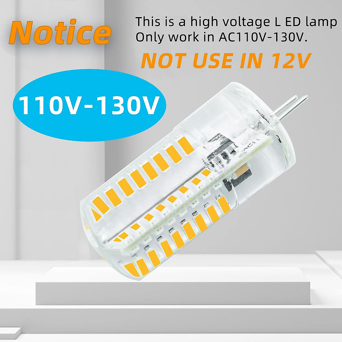 TIANZHILANSKY Pack 10 Mini G4 LED Bulb Dimmable 110V 120V 2.6W 280 Lumens 64pcs Silicone Lamp Equivalent to 20W Halogen Bulb Replacement Warm White 2700K-3200K 3000K Home Lighting