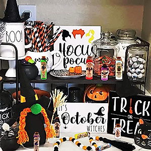 99 Pcs Halloween Potion Bottles Set,Halloween Decorations Indoor,Apothecary Bottles with Halloween Stickers & Pendants for Halloween Decor,Halloween Tiered Tray Decor Indoor Room Party Supplies