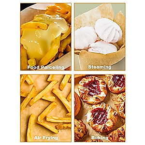 SMARTAKE 200 Pcs 12x16" Parchment Paper Baking Sheets Bundle with 200 Pcs 10 x 15" Parchment Paper Baking Sheets, for Baking Grilling Air Fryer Steaming Bread Cup Cake Cookie and More (Unbleached)