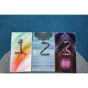 Hot Yoga Towel,Non-Slip Yoga Mat Cover,Eco-Friendly,Exclusive Pockets Cover Each Corner of The mat,Microfiber Yoga Towel,Ideal for Bikram, Hot Yoga, Pilates,or Sweaty Practice (Cosmic)