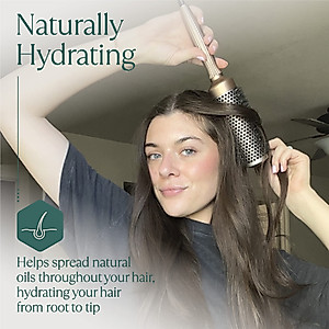 Professional Round Brush for Blow Drying 1.7 Inch – 25% Faster Dry Time - Ceramic Ionic Brush for Precise Styling & Volume – Hairbrush Adds Wave & Enhances Shine for Men & Women