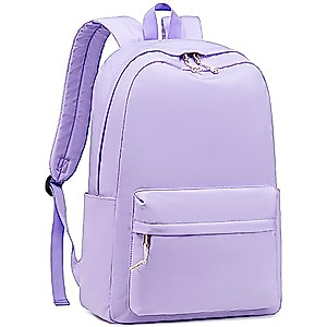 School Backpack for Teen Girls Kids Bookbags Elementary Middle School Laptop Bags Women Travel Daypacks (Purple)