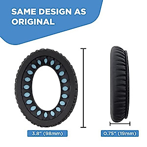 Premium Headphones Replacement Ear Pads for Bose QC25 Quiet Comfort, QC 15, SoundTrue, SoundLink AE2 - Bose Headphones Replacement Parts - Blue/Black