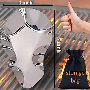 20 Pcs Set Oyster Shells Stainless Steel Reusable - large Oyster Grilling Pan - Metal Oyster Baking Dish - Great for Seafood of all Kind