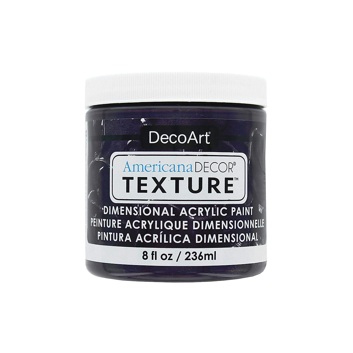 Decoart Texture Acrylics 8oz Deep Plum