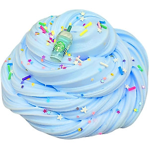 Blue Coffe Cup Butter Slime, Super Soft & Non-Sticky, Birthday Gifts for Girls and Boys