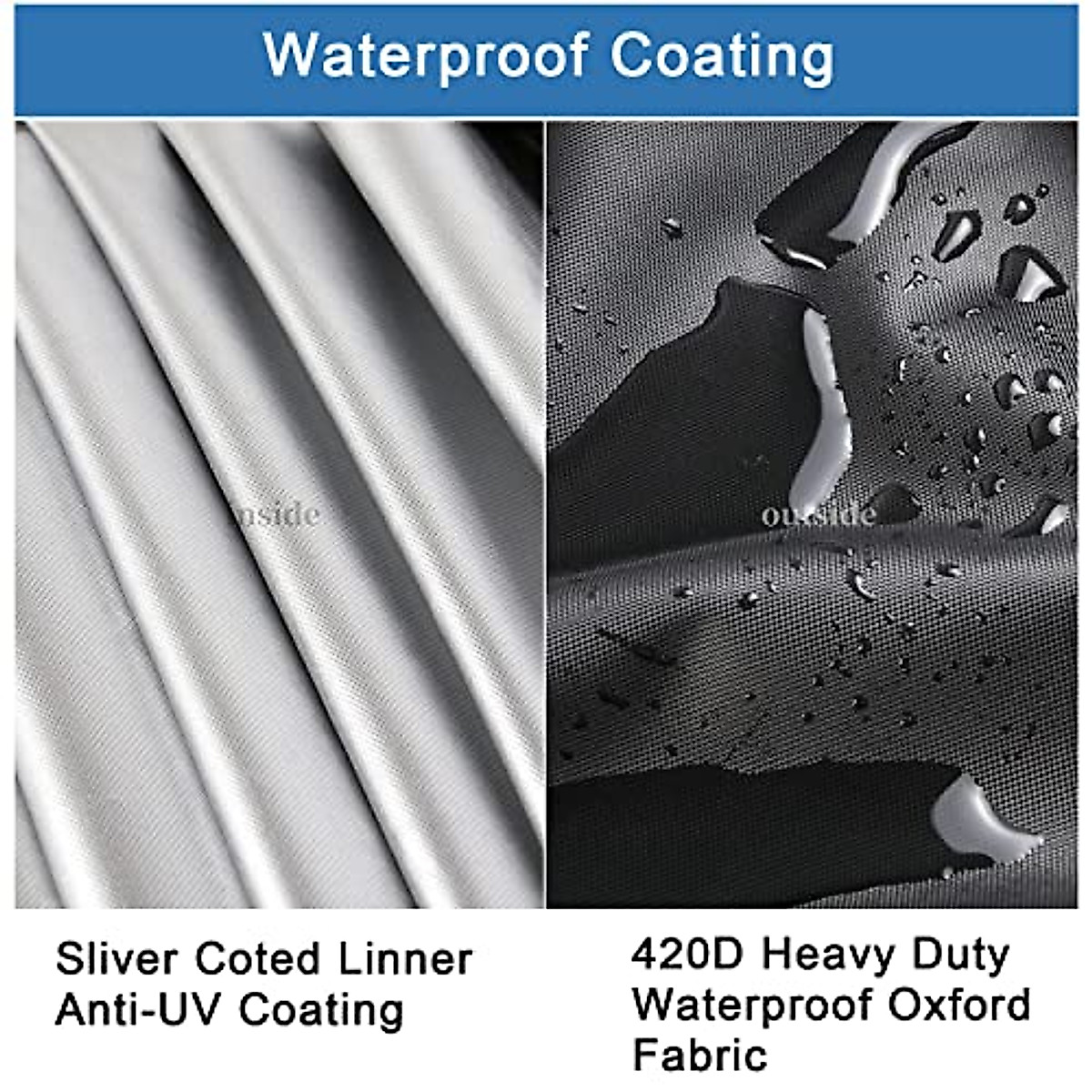 Rilime Treadmill Cover, Waterproof Outdoor Treadmill Covers with Drawstring, Upgrade Dust Proof Heavy Duty Non-Folding Running Machine Cover for Indoor Outdoor